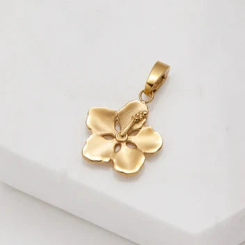 Hibiscus Flower Charm - Gold | KAHM Co