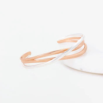 Cara Bracelet - Silver / Rose | KAHM Co