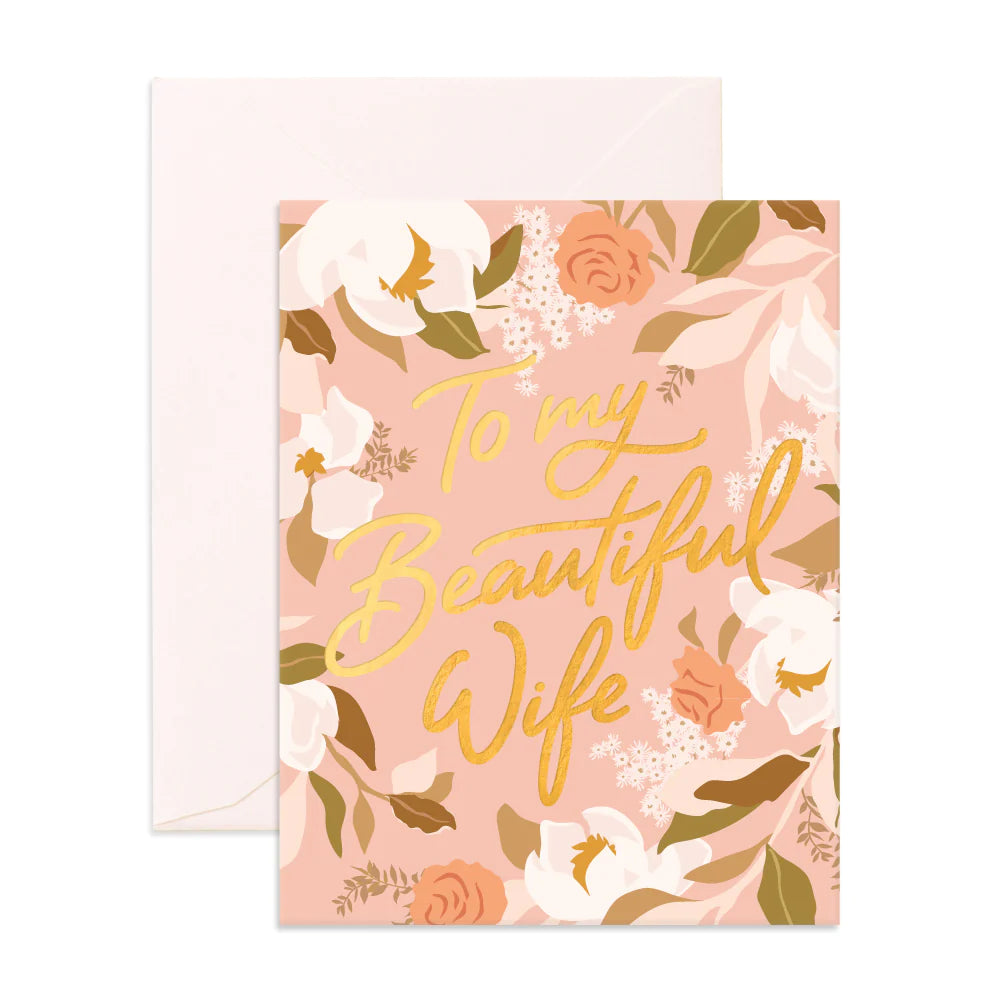 Beautiful Wife Greeting Card | KAHM Co