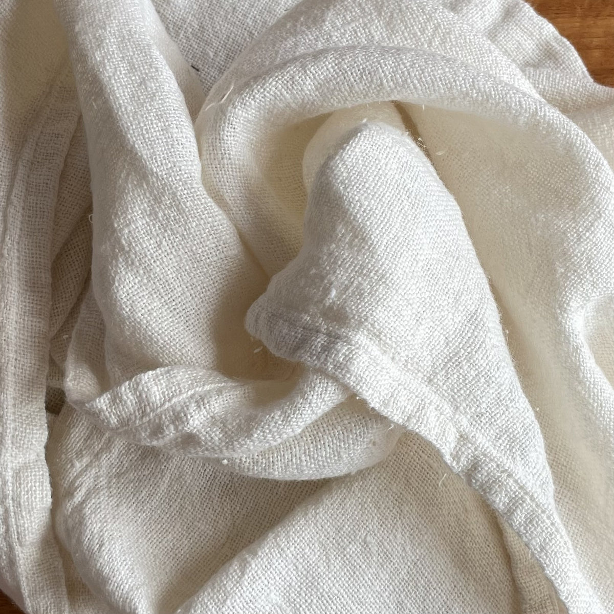 Angaston Handloomed Linen Wash Cloth (Ivory) | KAHM Co