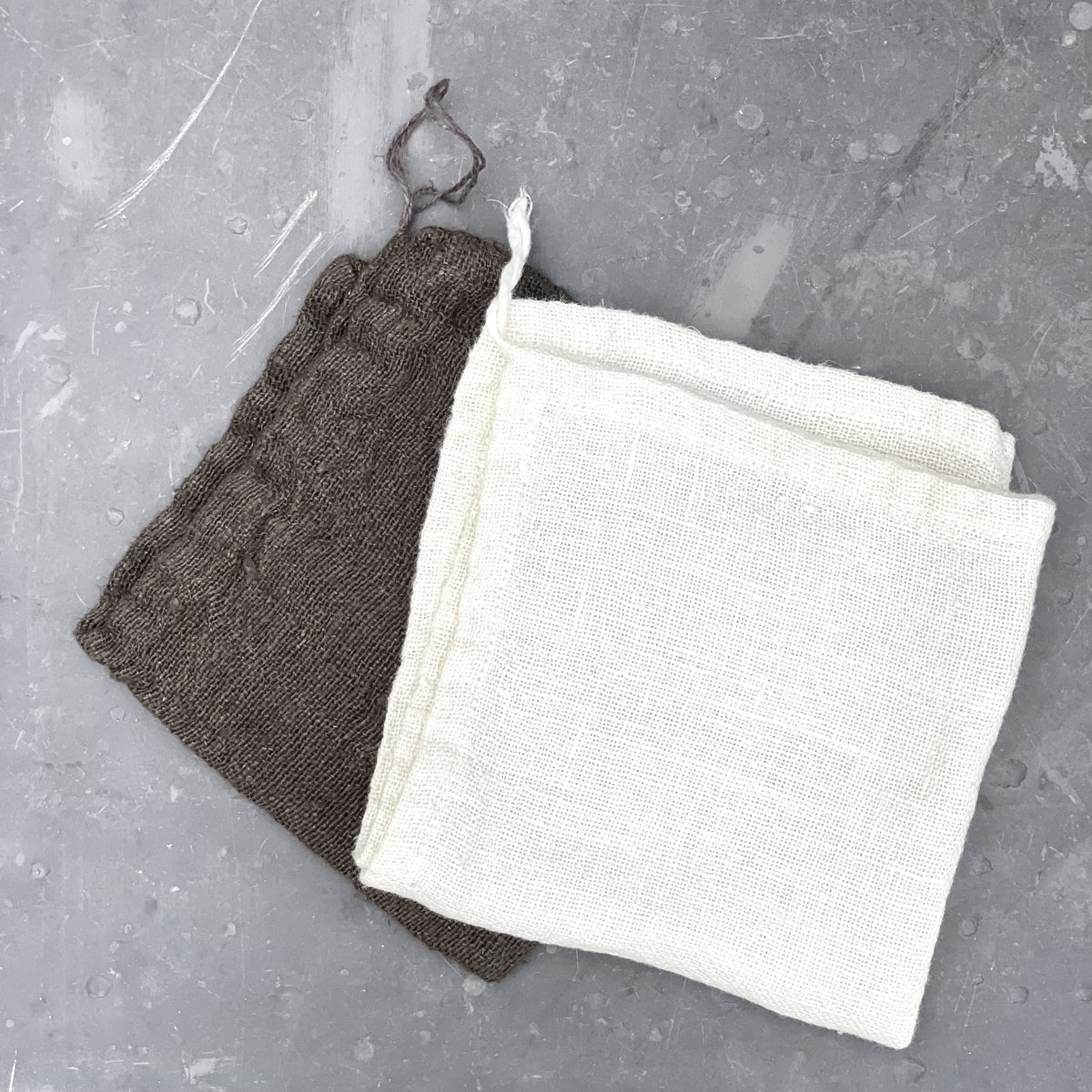 Angaston Handloomed Linen Wash Cloth (Ivory) | KAHM Co